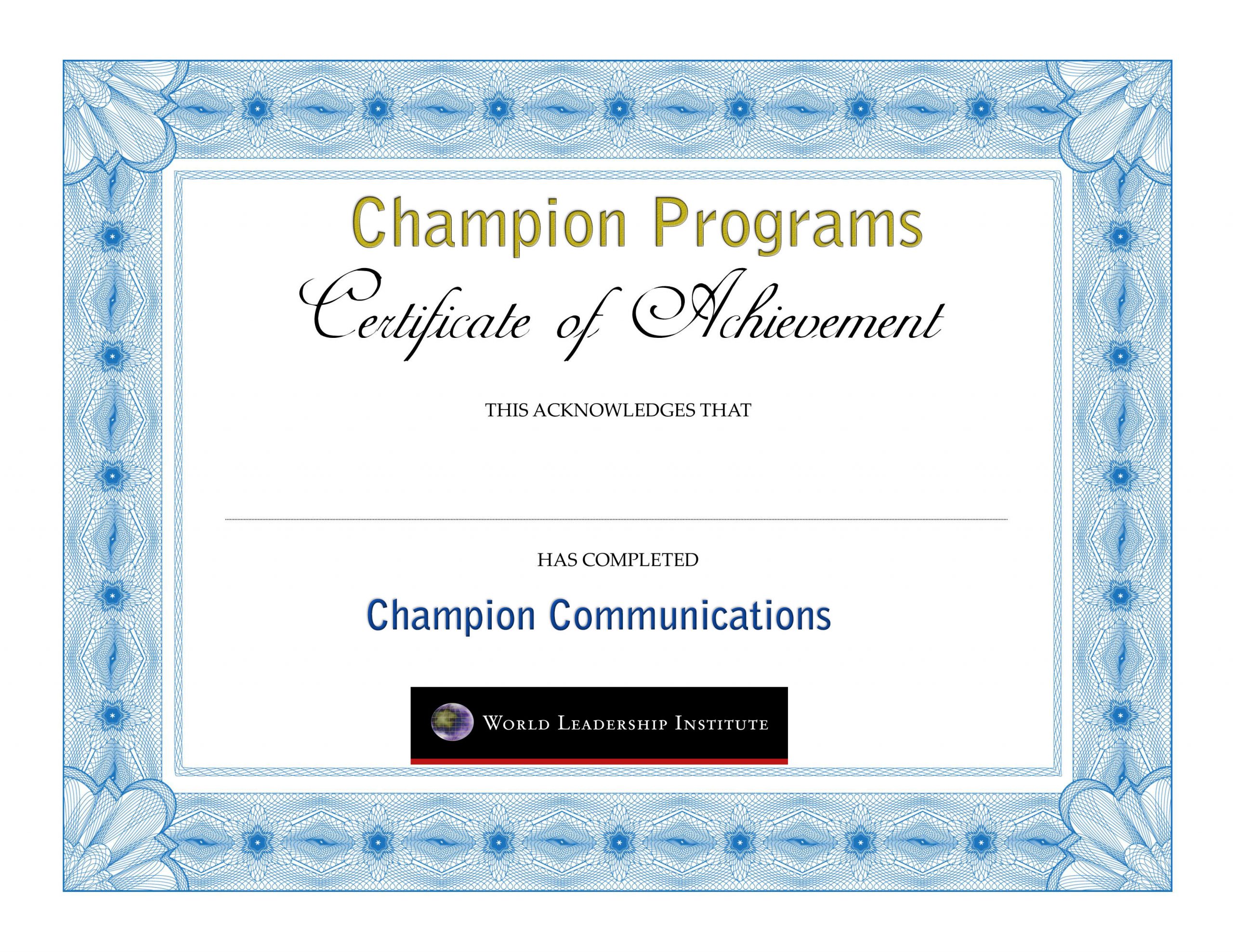 Time Mastery certificate Template – Through The Lens Today